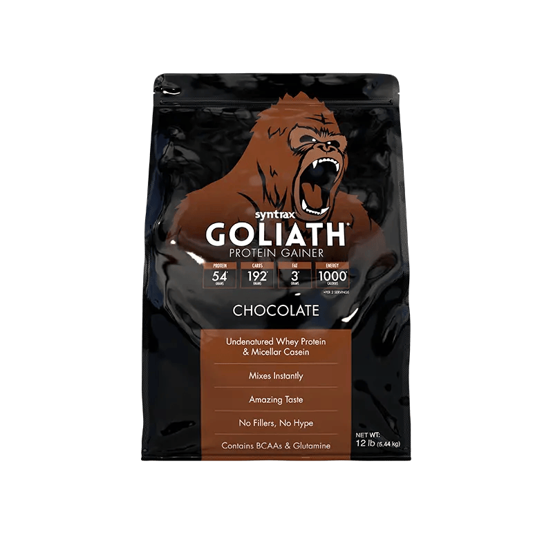 Syntrax GOLIATH Protein Gainer- 41 sev-.5.44 Kg-Chocolate – Energy ...